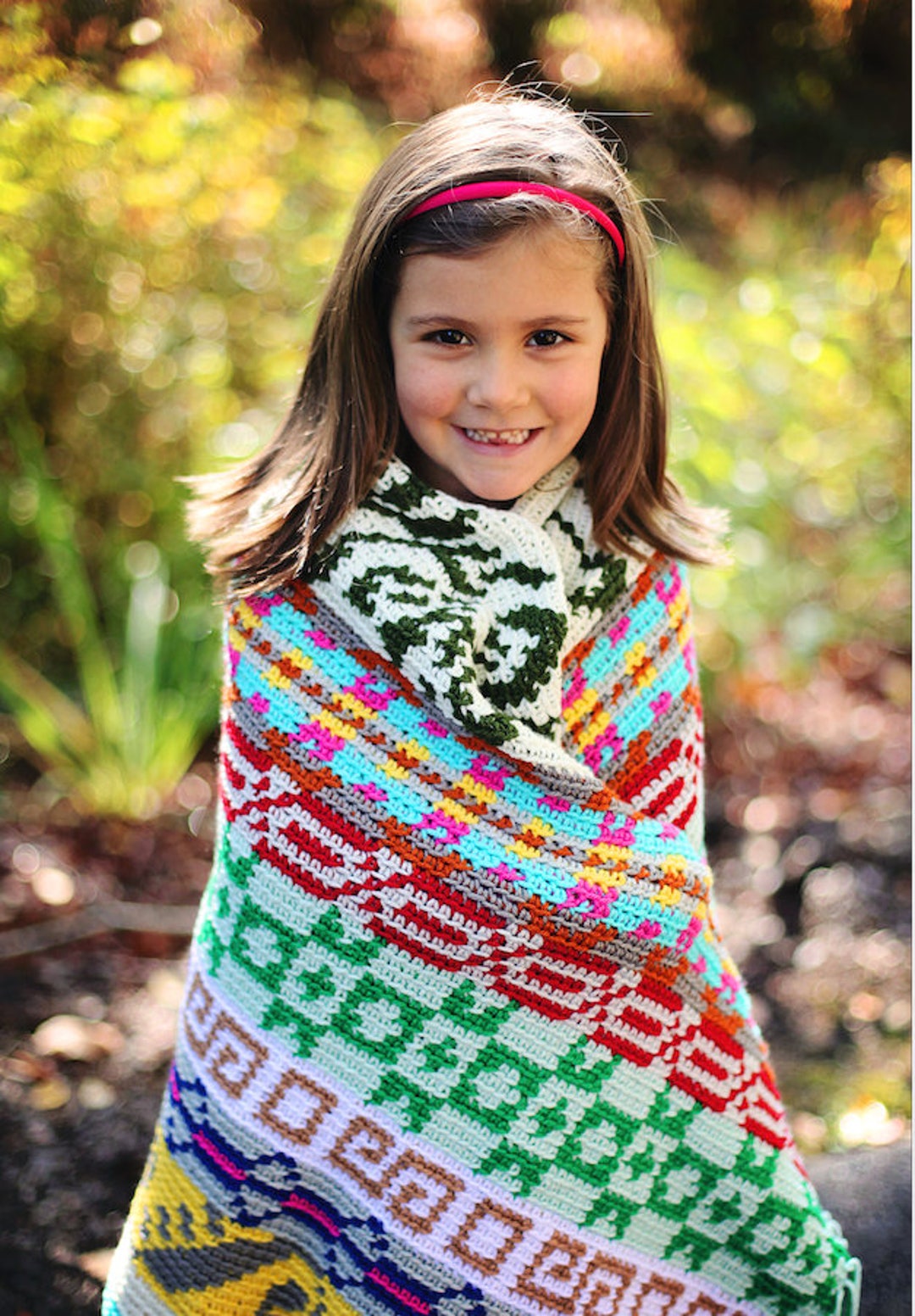 Instant PDF Download, Color Riot Blanket, Crochet Pattern - Etsy