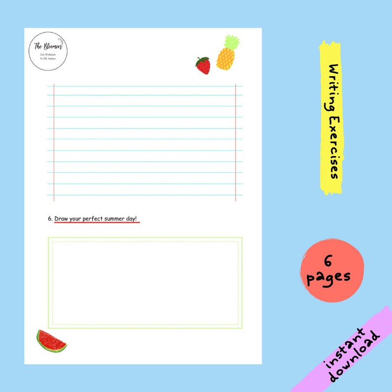 Fun Summer Lesson Plan for Primary School Teachers, ESL Teachers ...