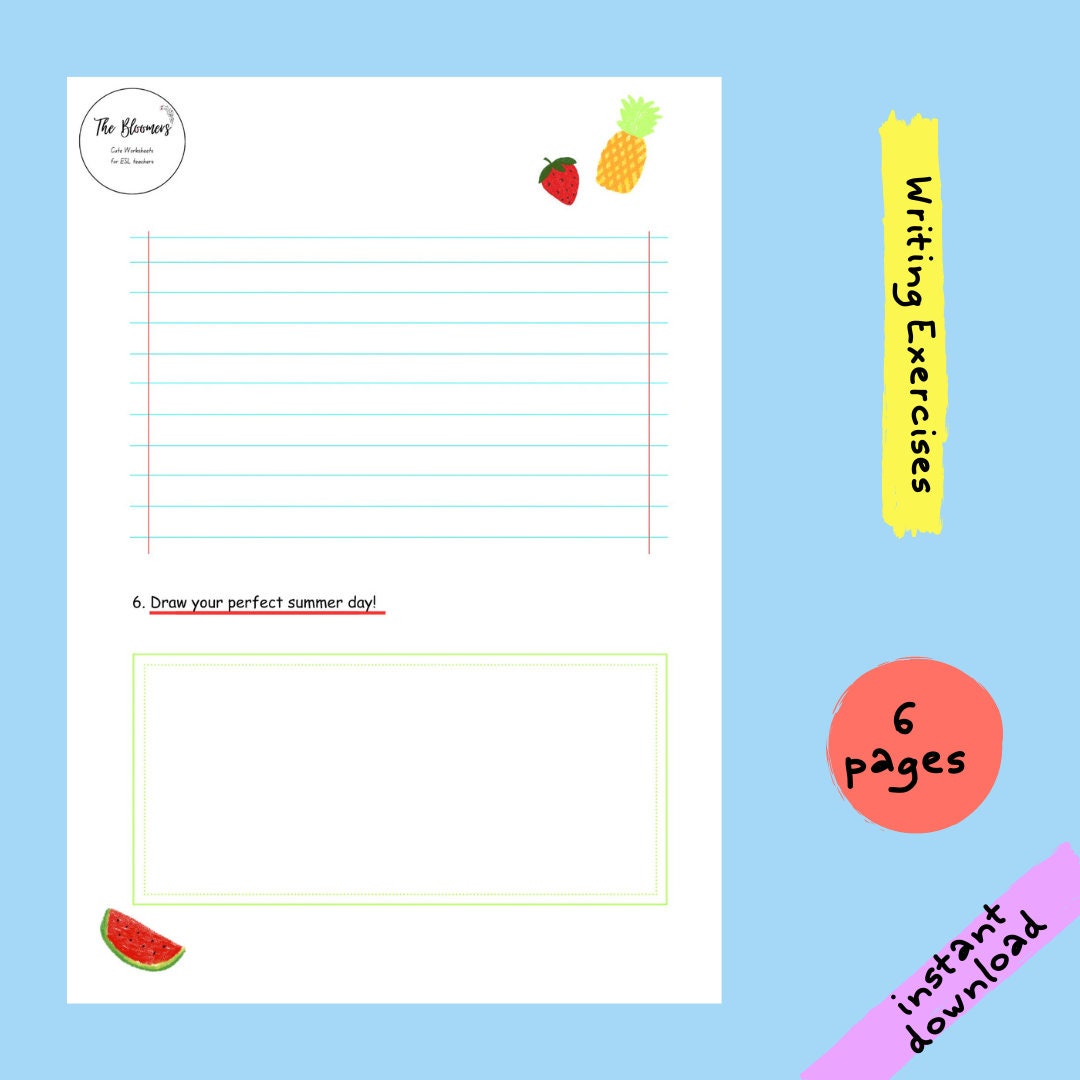 Fun Summer Lesson Plan for Primary School Teachers, ESL Teachers ...