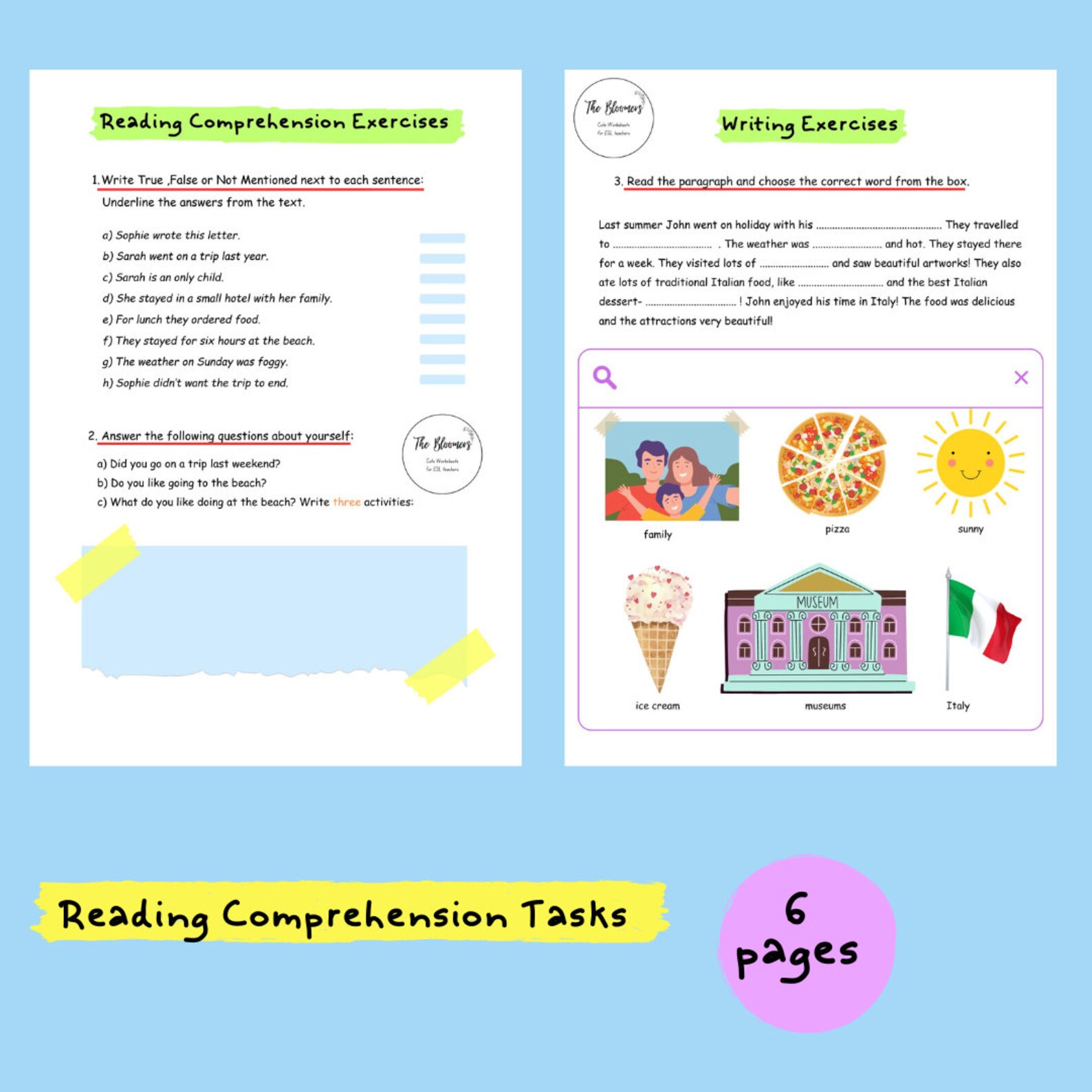 Fun Summer Lesson Plan for Primary School Teachers, ESL Teachers ...