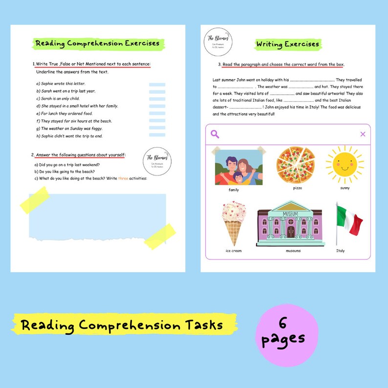 Fun Summer Lesson Plan for Primary School Teachers, ESL Teachers ...