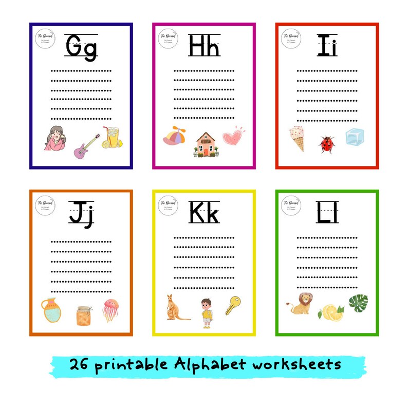 26 Alphabet Worksheets, Preschool, Homeschool, Early Education - Etsy