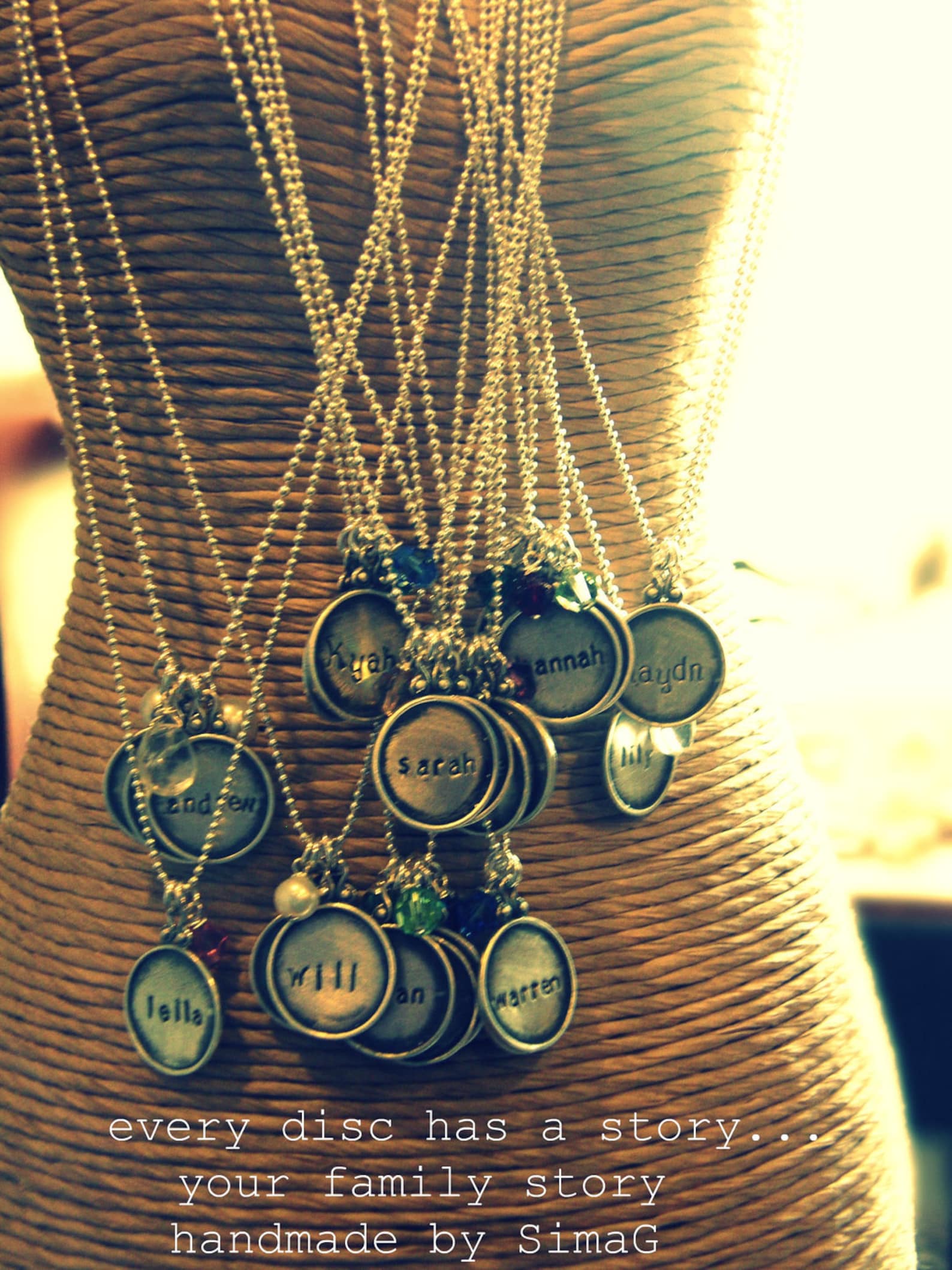 Custom Medallion Necklace. Personalized Disc Necklace . Custom | Etsy