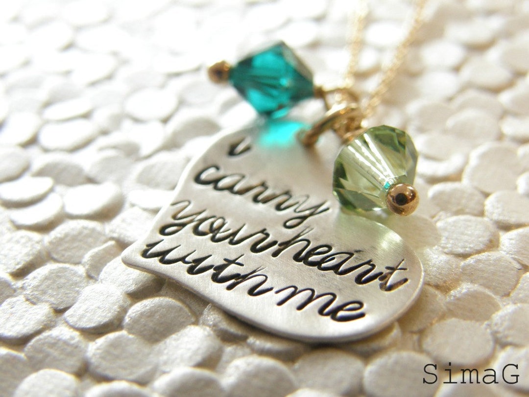 Wedding Vow Jewelry - I Carry Your Heart With Me-inspired by the ...