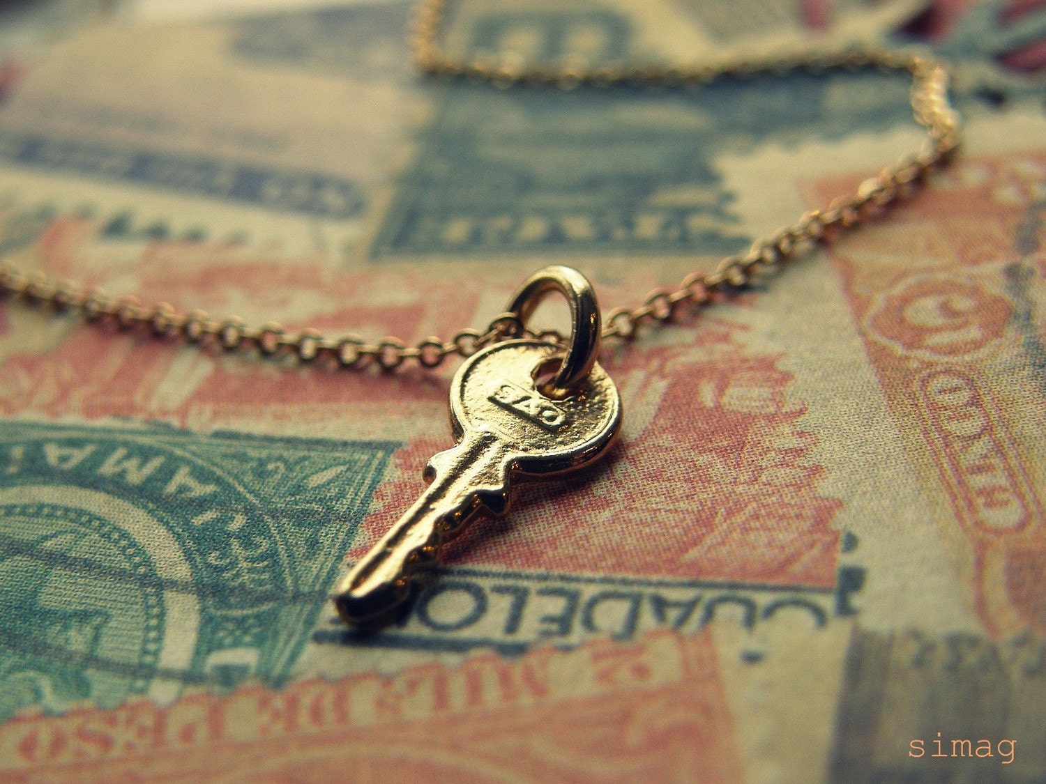 TINY Key to Your Heart Necklace Miniature MINI Gold Filled or - Etsy