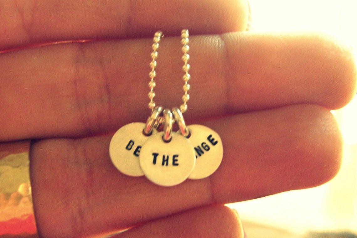 Tiny Sterling Silver Tags so Simple... so Classic and Worn - Etsy