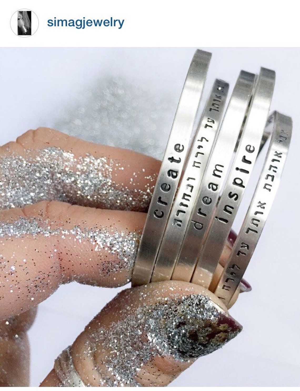 Personalized Quote Bracelet. Inspirational Bracelet. Stacking - Etsy