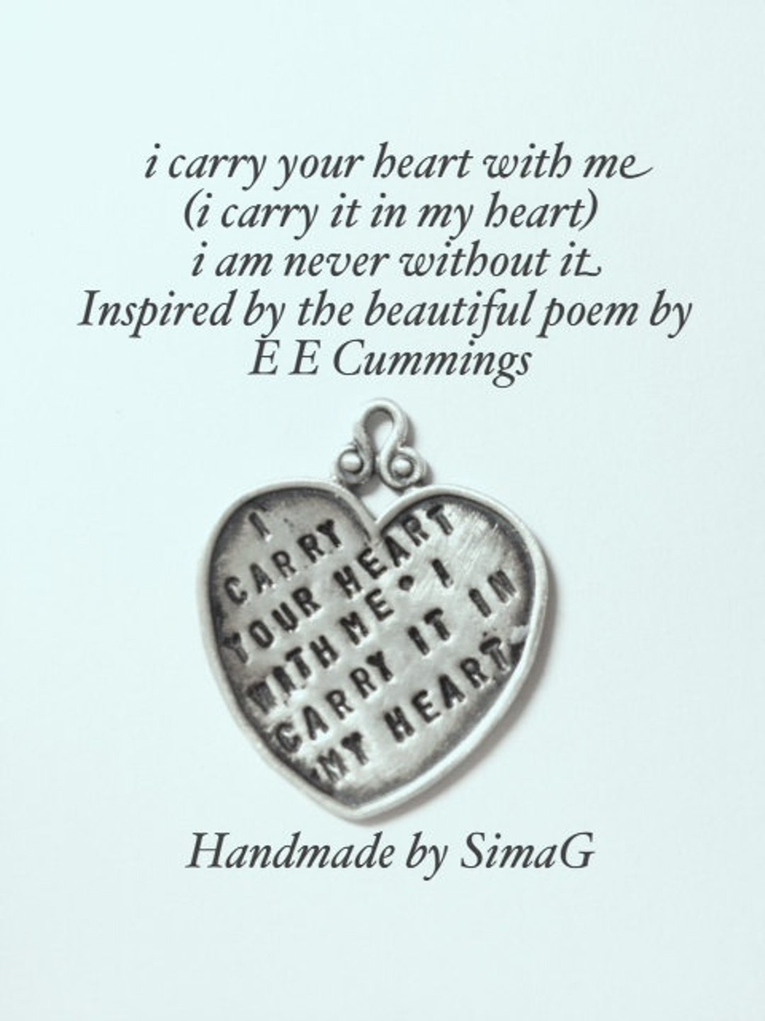 I Carry Your Heart With Me - Inspired by the Beautiful Poem by E E ...