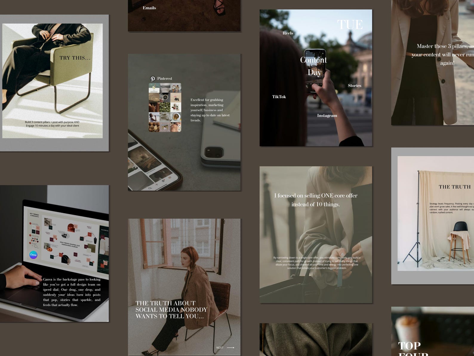 Seamless Instagram Carousel Template | Aesthetic, Modern & Bold ...