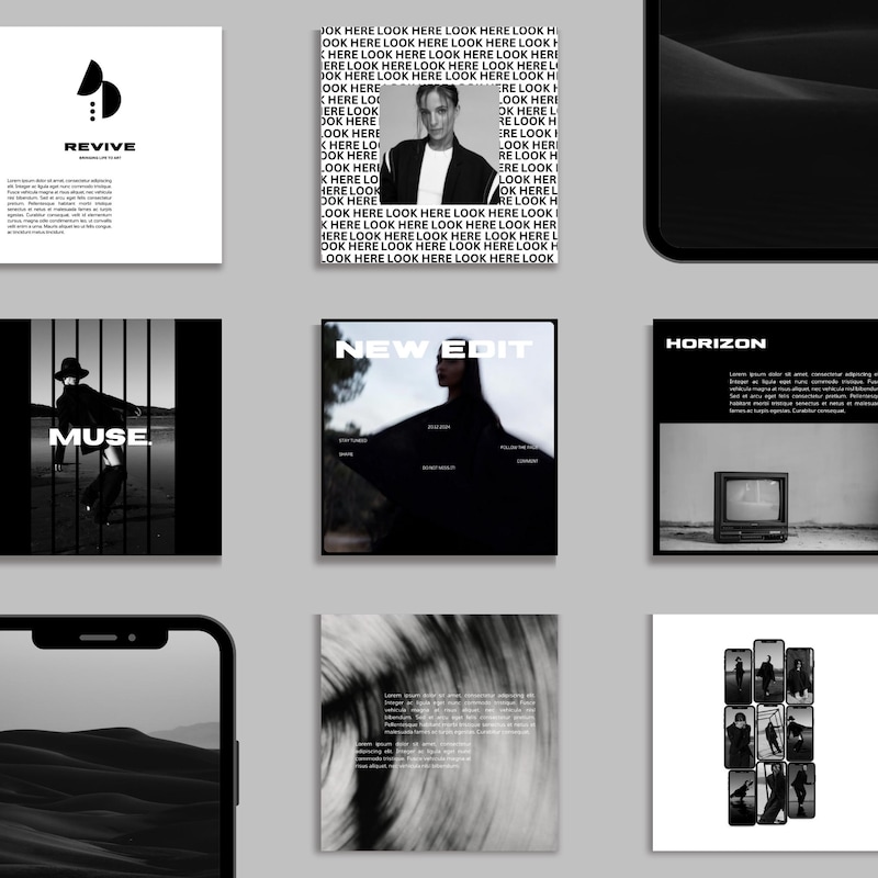 Instagram Magazine Template - Etsy