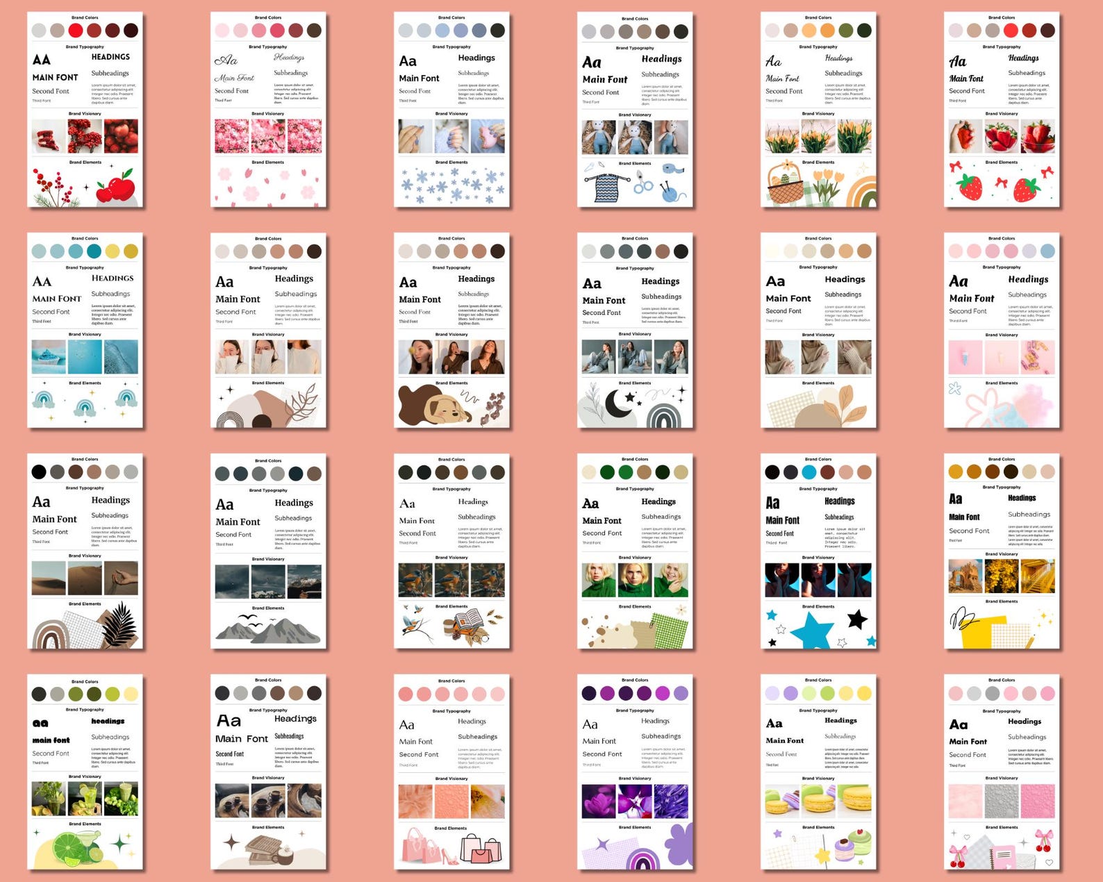 MRR PLR Brand Board Templates | Brand Identity & Business Branding Kit ...