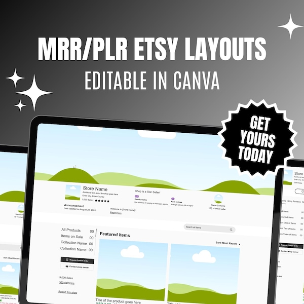 Etsy Store Template Kit - Etsy
