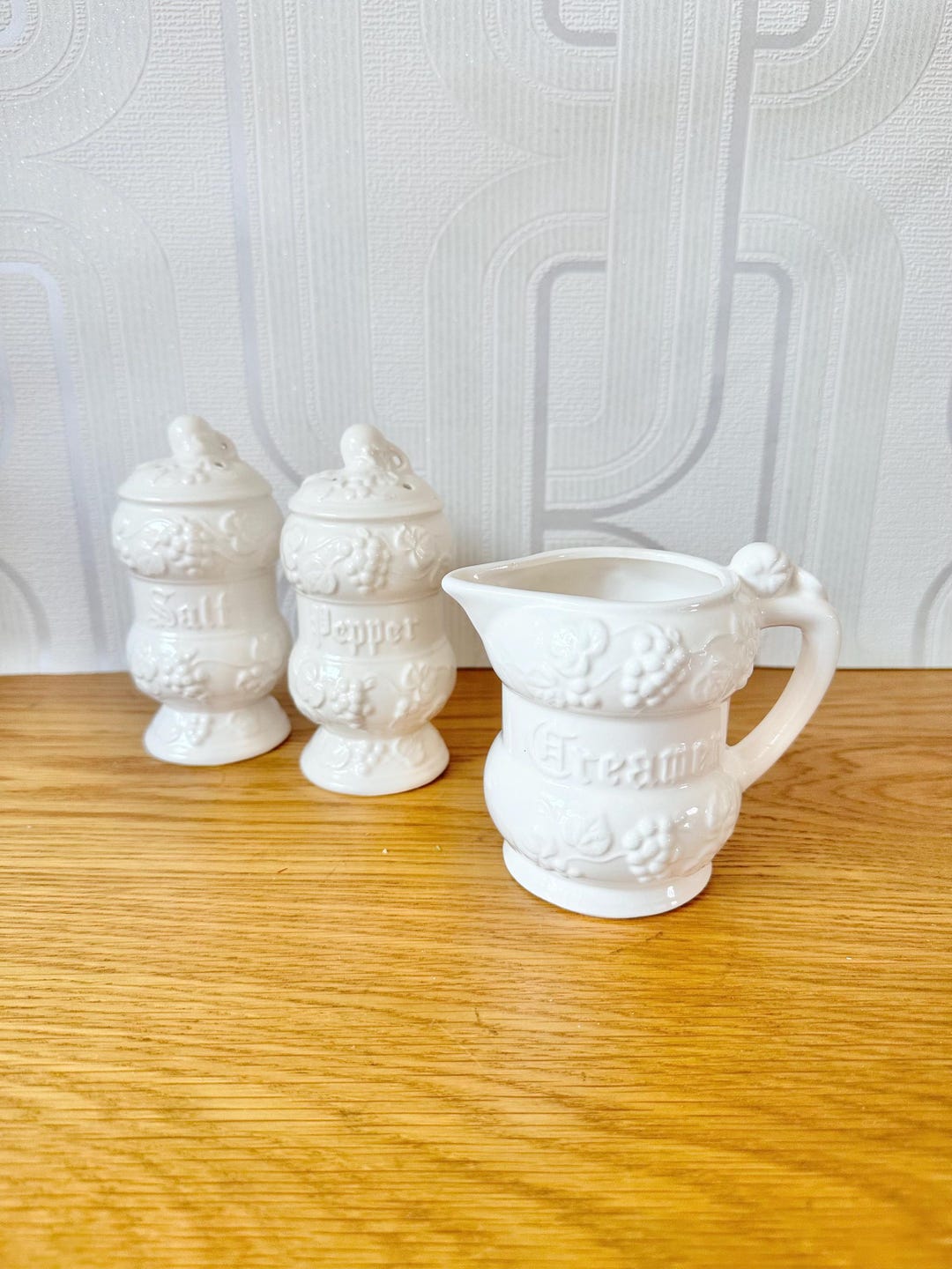 Japanese Cruet Set. Salt Pepper and Creamer - Etsy