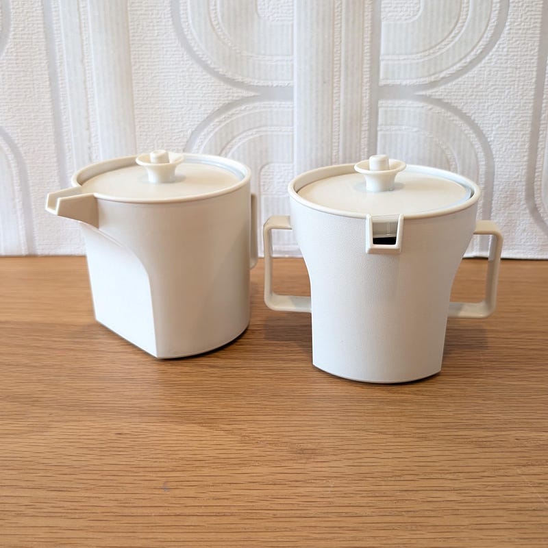 Tupperware Sugar and Creamer - Etsy