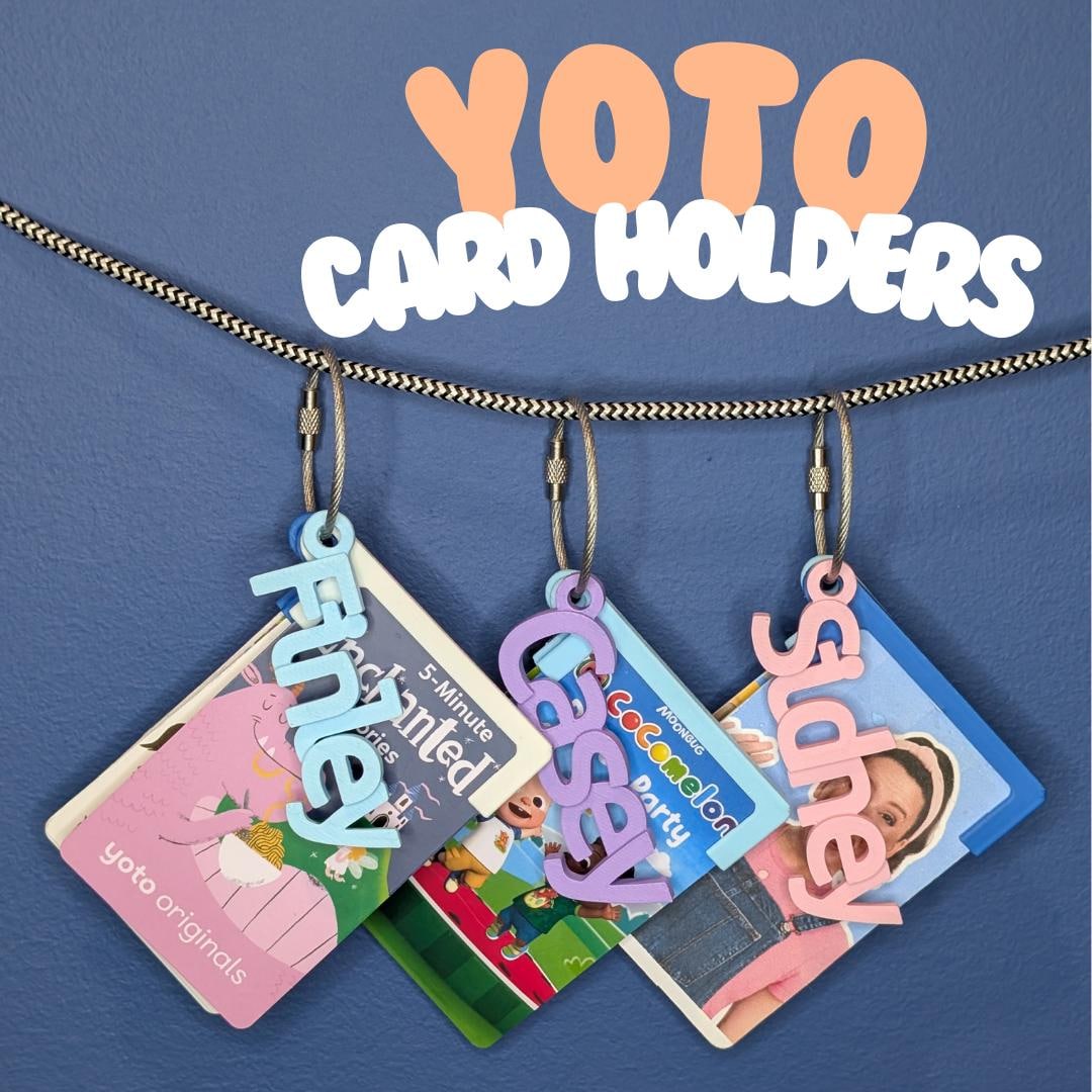 YOTO CARD HOLDERS - Personalized With Name and Colour Choice, Ideal for ...
