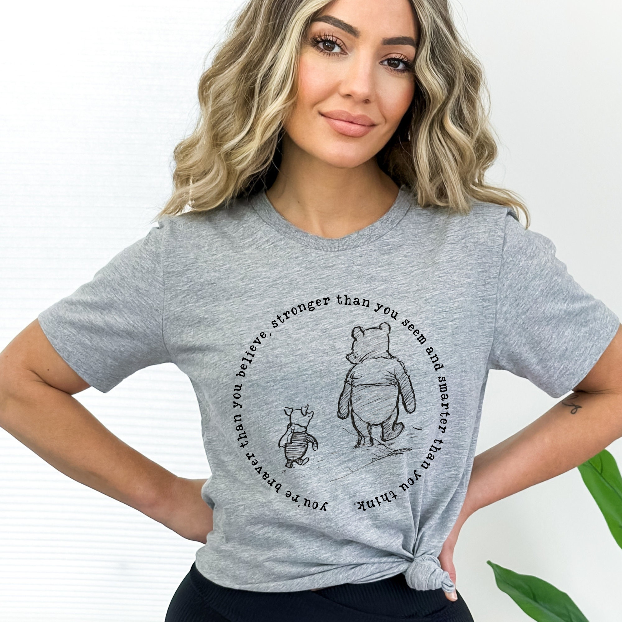 Classic Winnie the Pooh T-shirt Pooh Bear and Piglet Shirt - Etsy