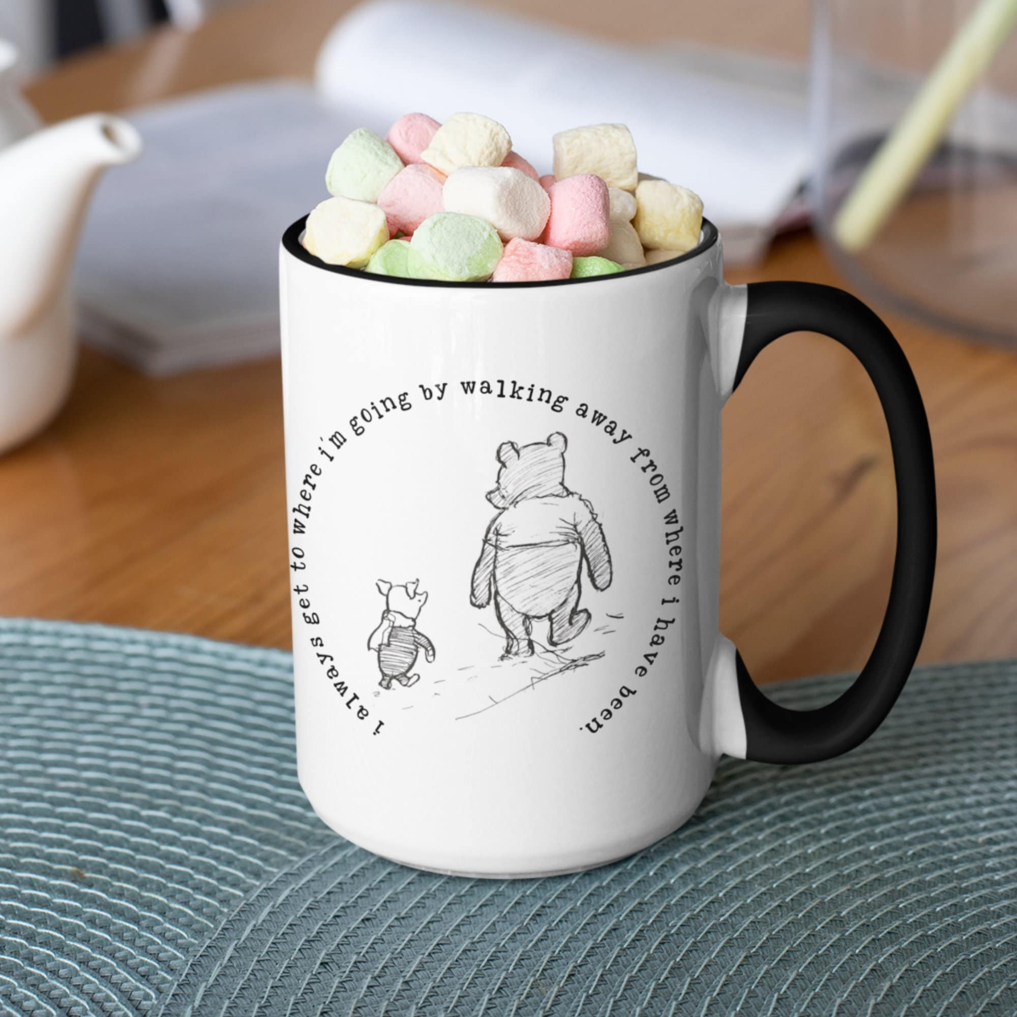 Classic Winnie the Pooh Mug, 15 Ounce Classic Pooh Bear and Piglet Mug ...