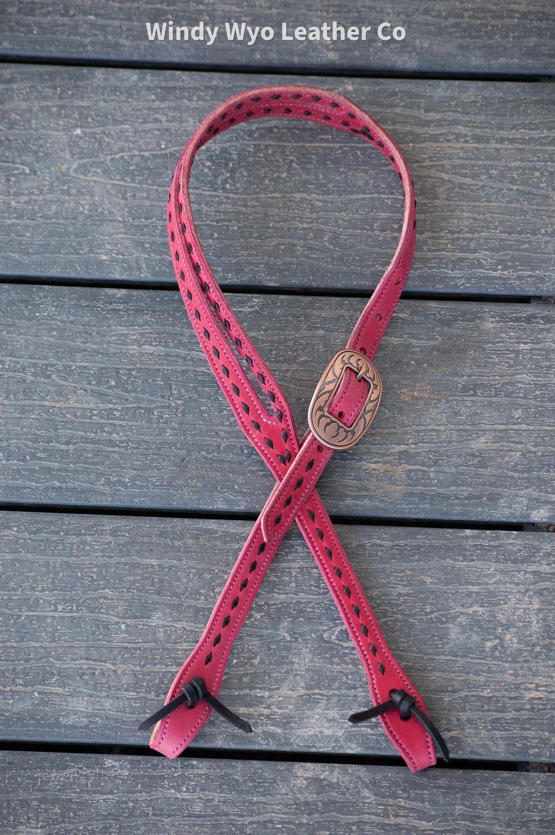 Custom Handmade PINK Bridle Leather Buckstitched Split Ear Headstall - Etsy