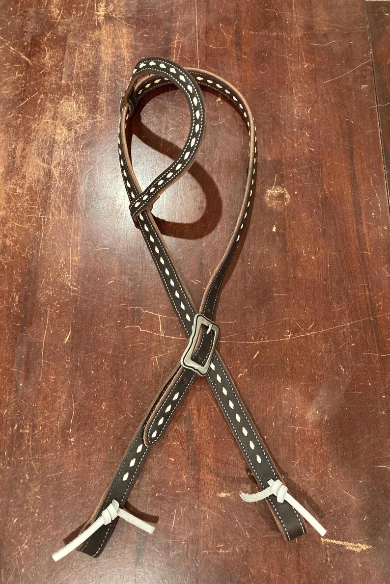 Custom Handmade Hot Oil Dark Chocolate Harness Leather Buckstitched One ...