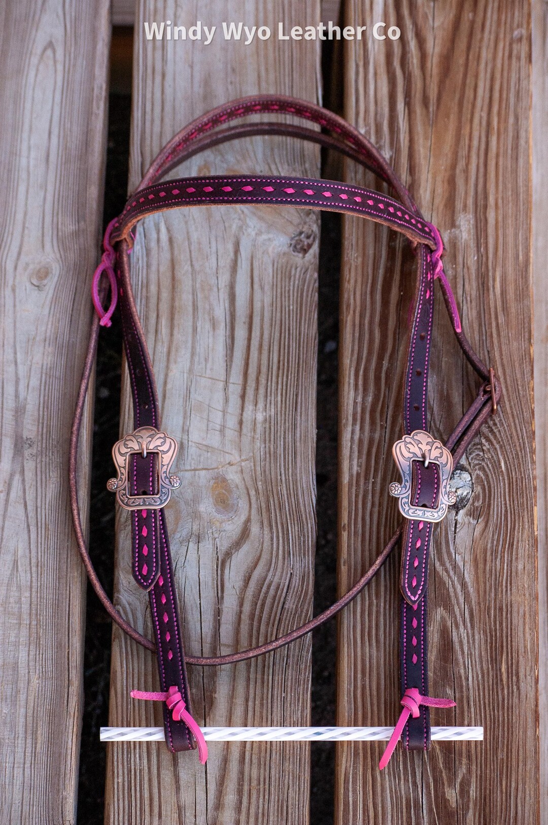 Custom Handmade Hot Oil Dark Chocolate Harness Leather Buckstitched ...