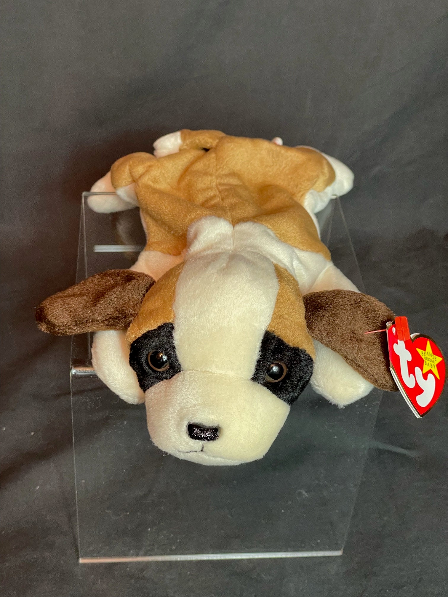 Rare TY Original Beanie Baby BERNIE the st. BERNARD Dog 1996 Retired W ...