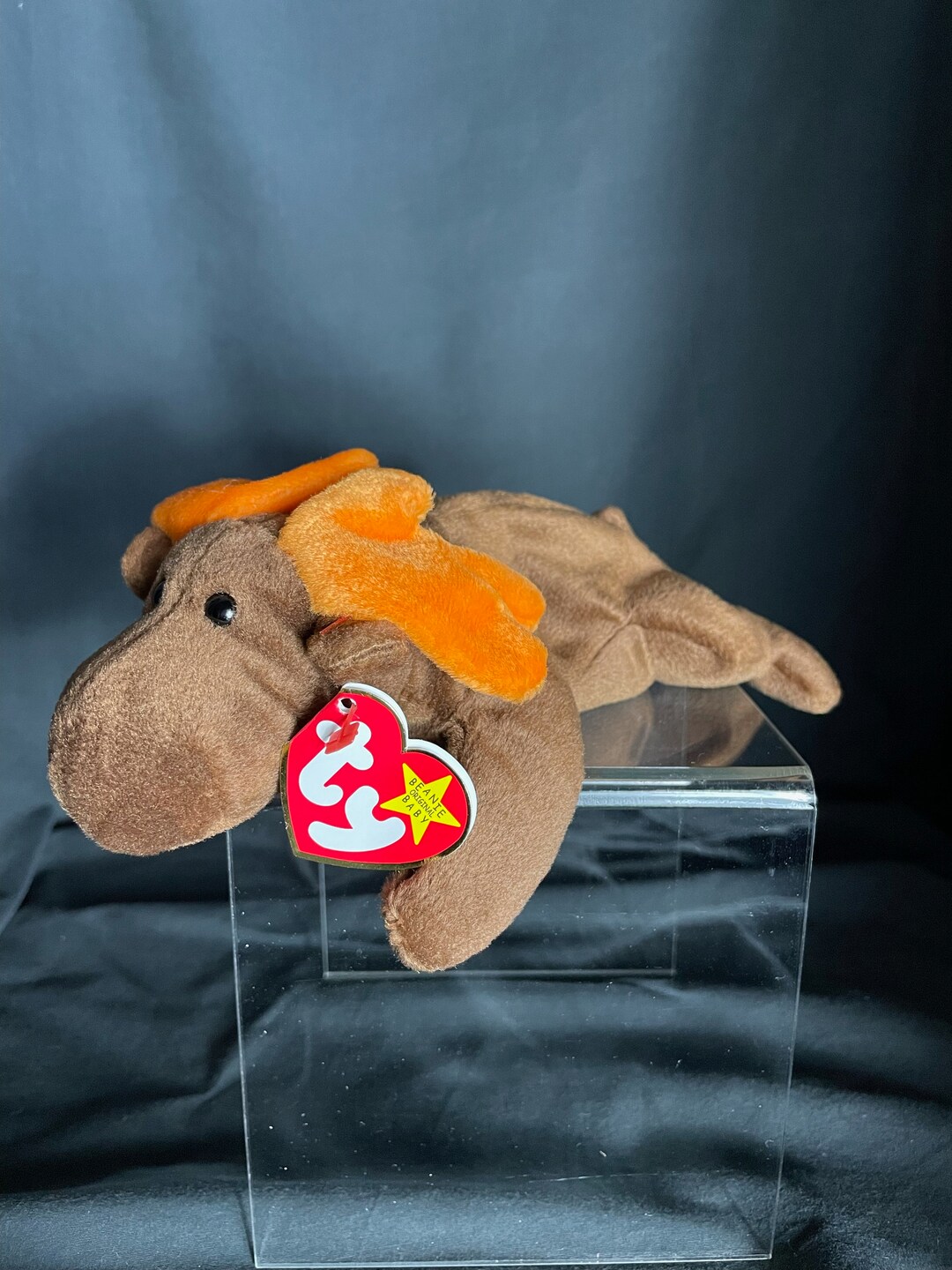 Rare TY Original Beanie Baby CHOCOLATE the MOOSE 1993 Retired W ...