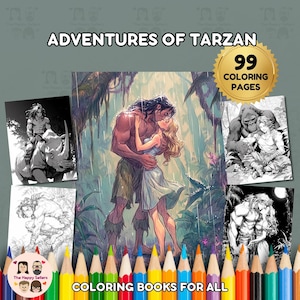 tarzan coloring book pages