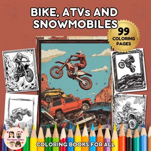 snowmobile coloring book