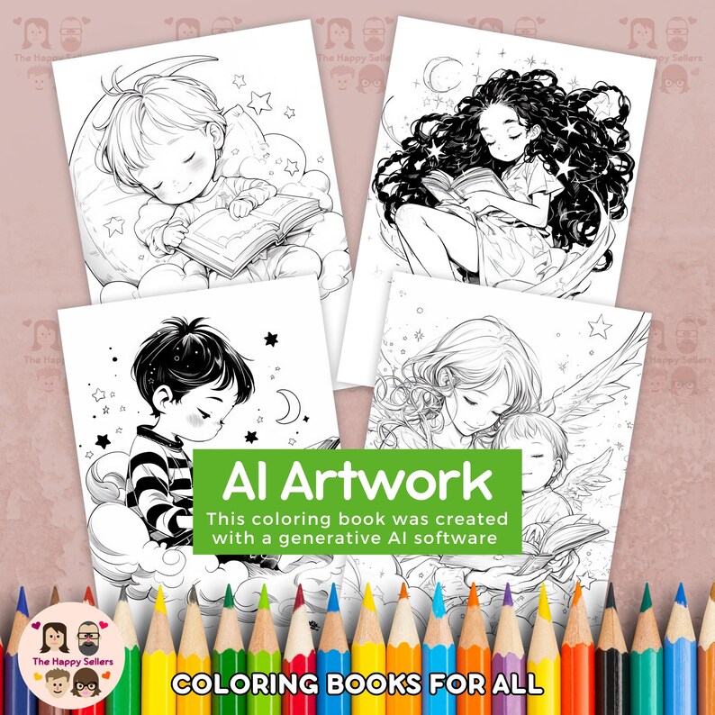 Reading Kids Coloring Book INSTANT DOWNLOAD 99 Coloring Pages + 2 ...