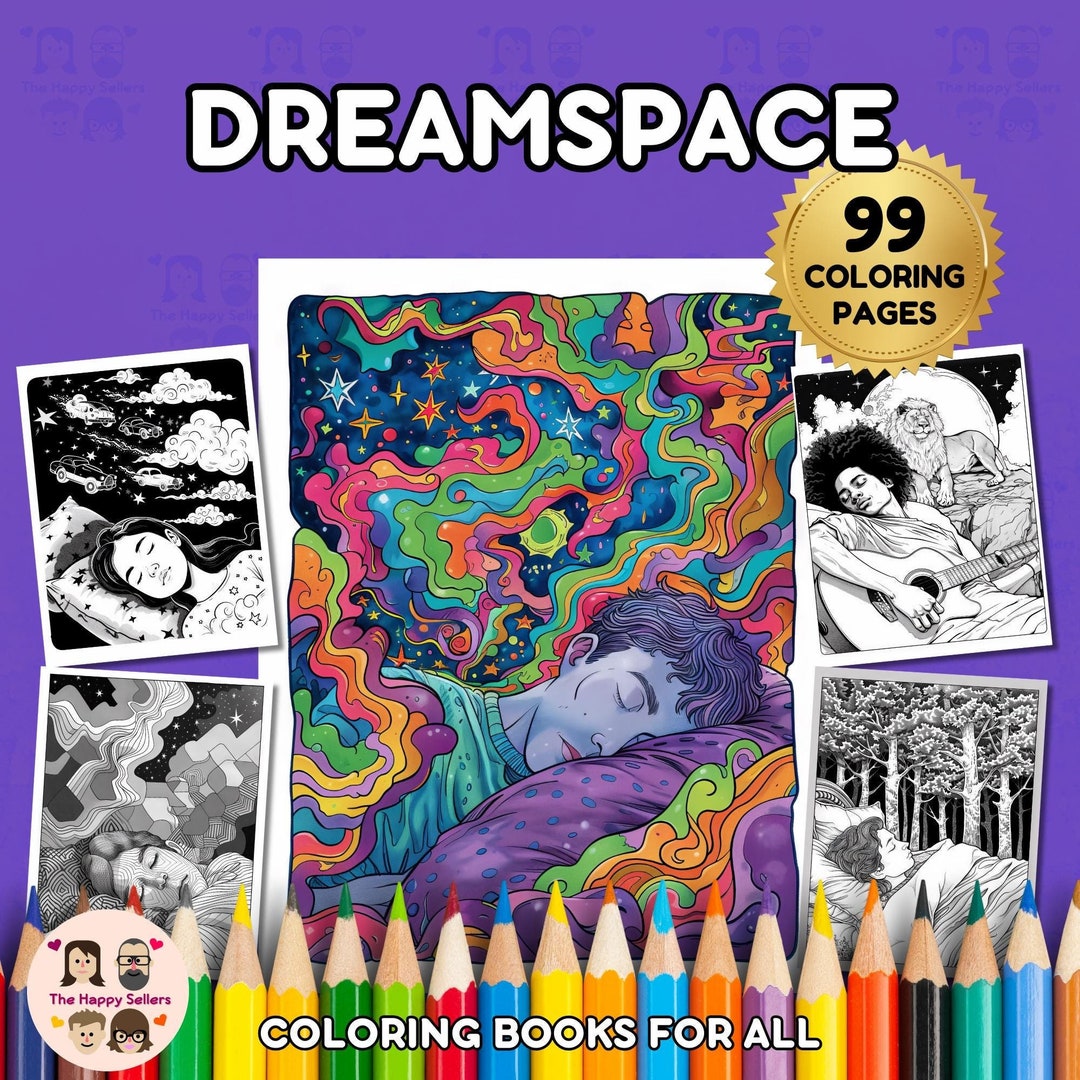 Dreamspace Coloring Book INSTANT DOWNLOAD 99 Coloring Pages + 2 ...