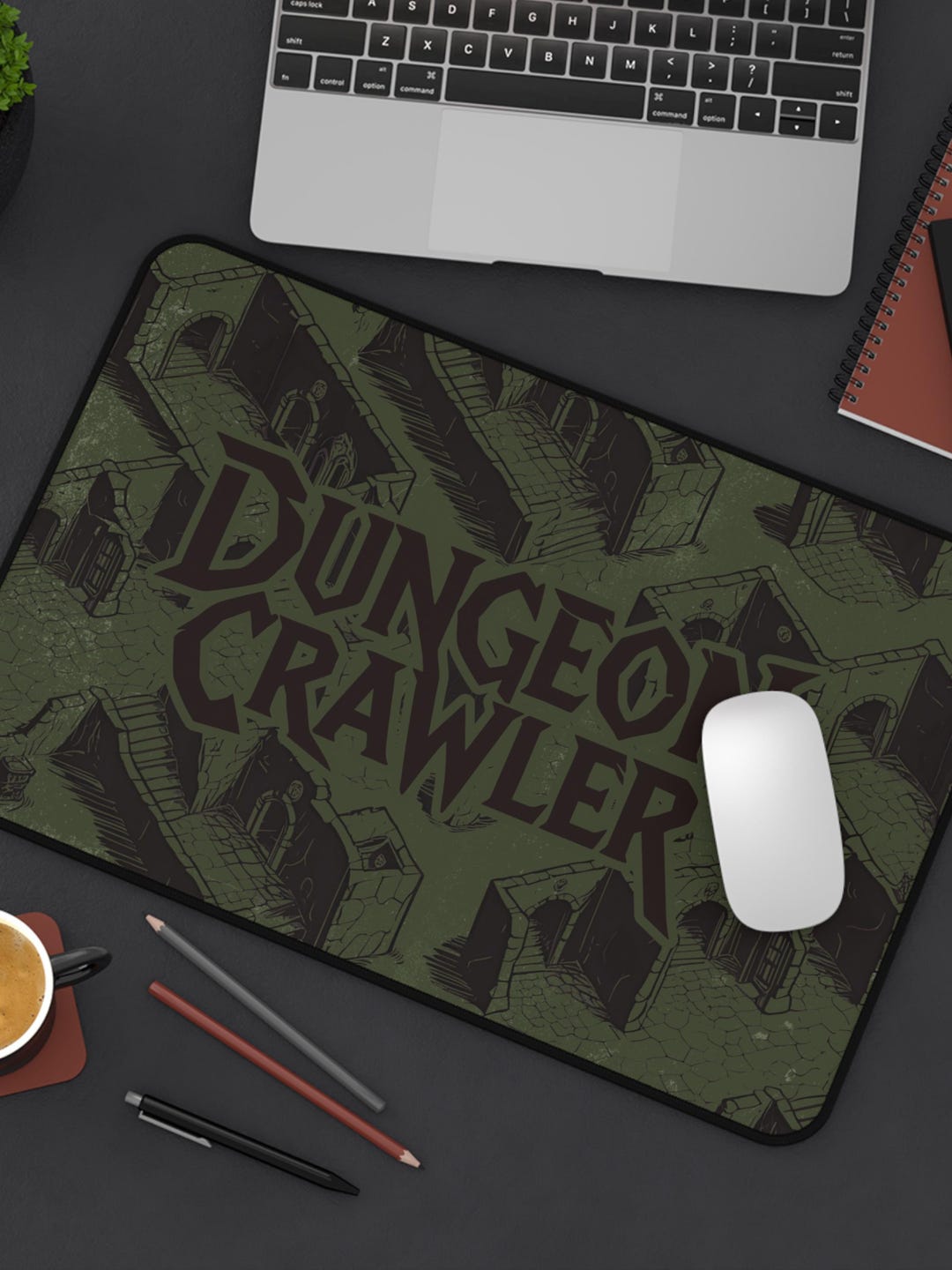 Dungeon Crawler Desk Mat Game Master Mouse Pad Dungeon Map Table Mat ...