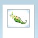 Pea Pod Baby Note Cards.personalized Baby Cards. Custom | Etsy