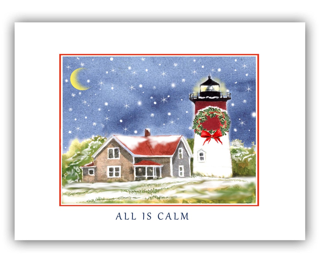 Nauset Lighthouse Christmas Cards – Cape Cod Lighthouse - Etsy