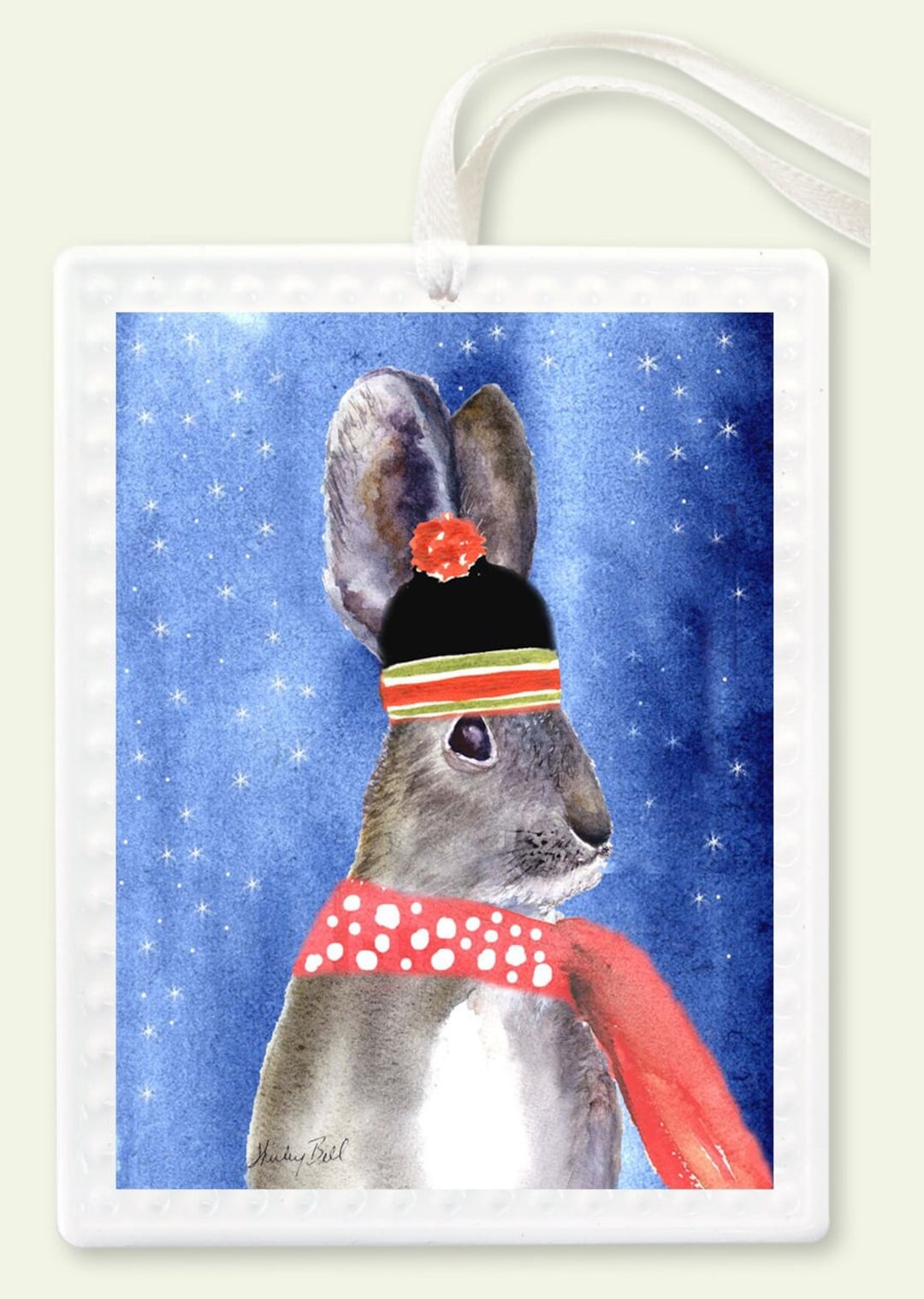 Bunny Christmas Tree Ornament-bunny Ornament- Bunny Lovers Gift- Bunny ...