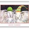 Sheep Christmas Card - 'fleece Navidad' Illustrated Sheep Funny Pun ...