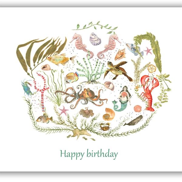 Whale Happy Birthday Card - Etsy