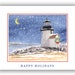 Brant Point Lighthouse Christmas Cards, Nantucket MA Holiday Cards ...