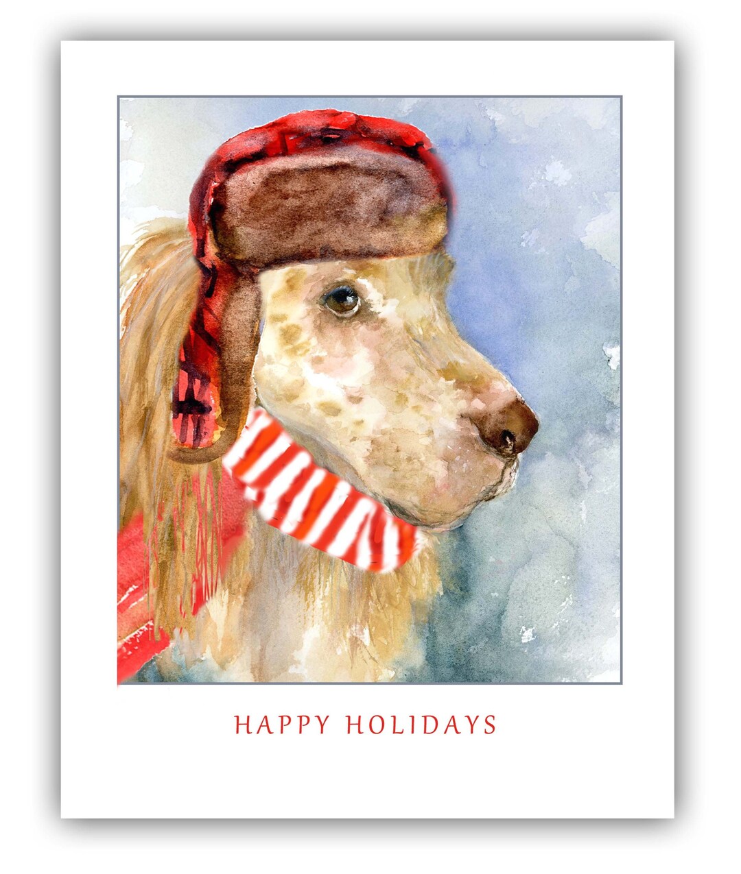 English Setter Christmas Cards- Dog Christmas Cards- Dog Lovers ...