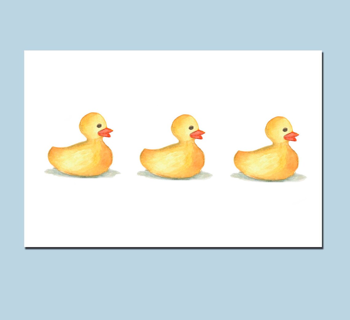 Rubber Duck Baby Notecards Baby Thank You Notes Baby Rubber - Etsy