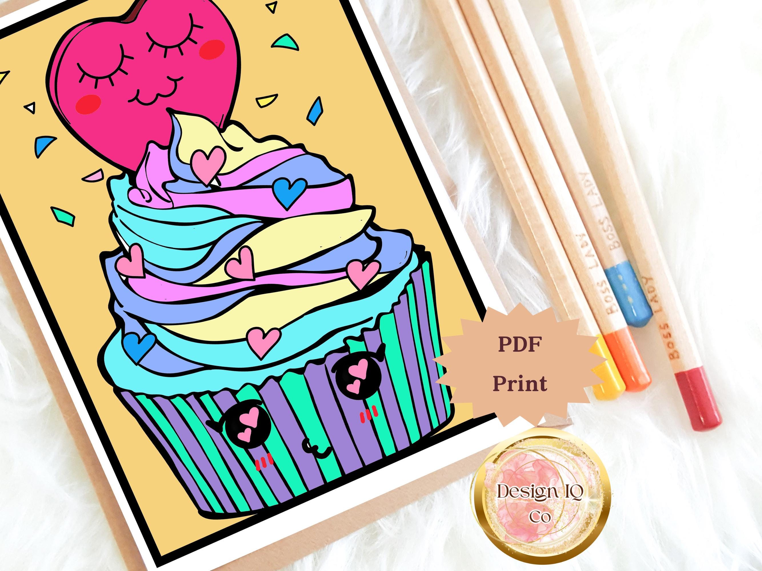 Printable Cute Coloring Book Bundle Sweet Treat for Kids Activity ...
