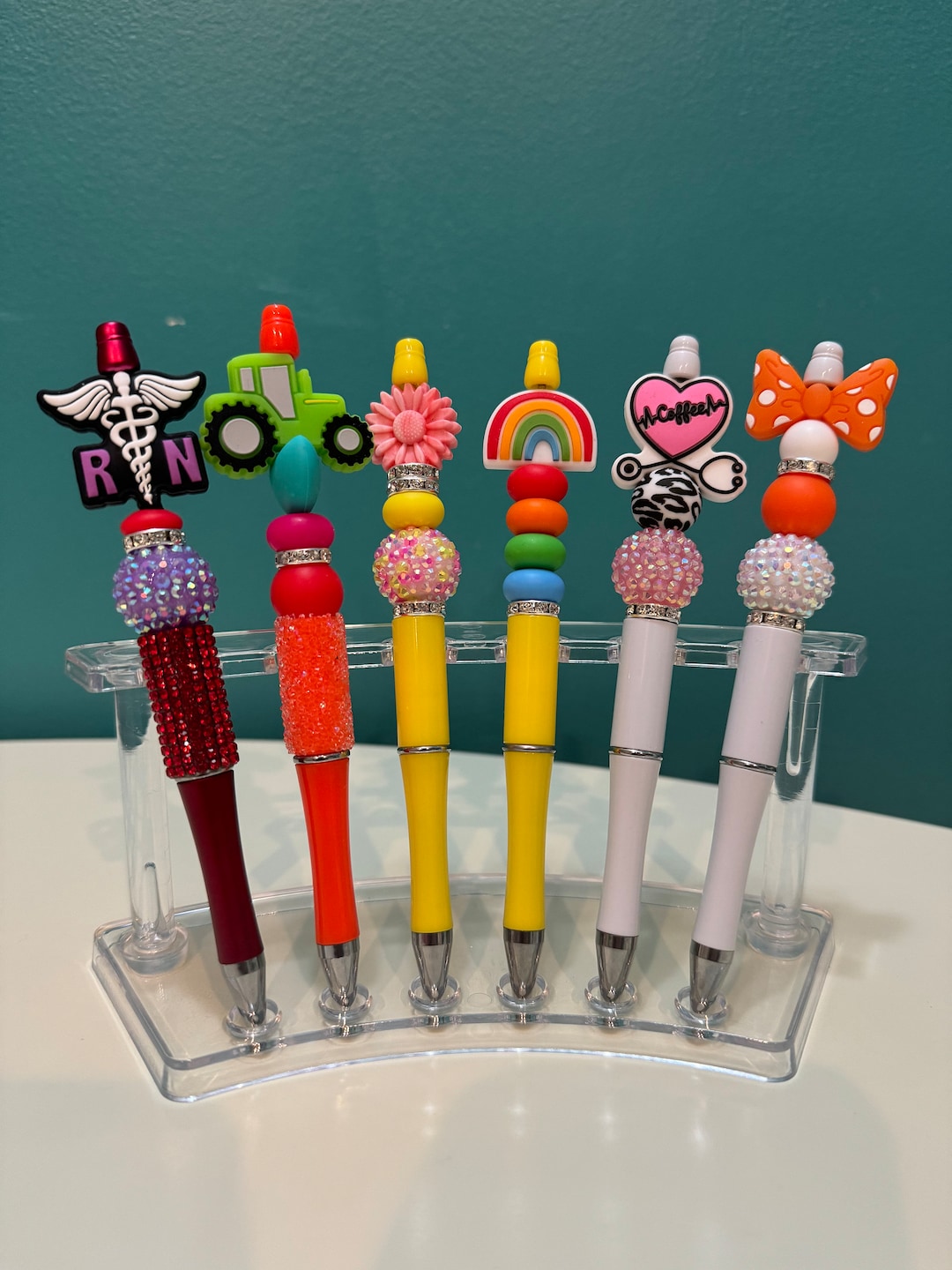 Single Beaded Focal Pen - Etsy