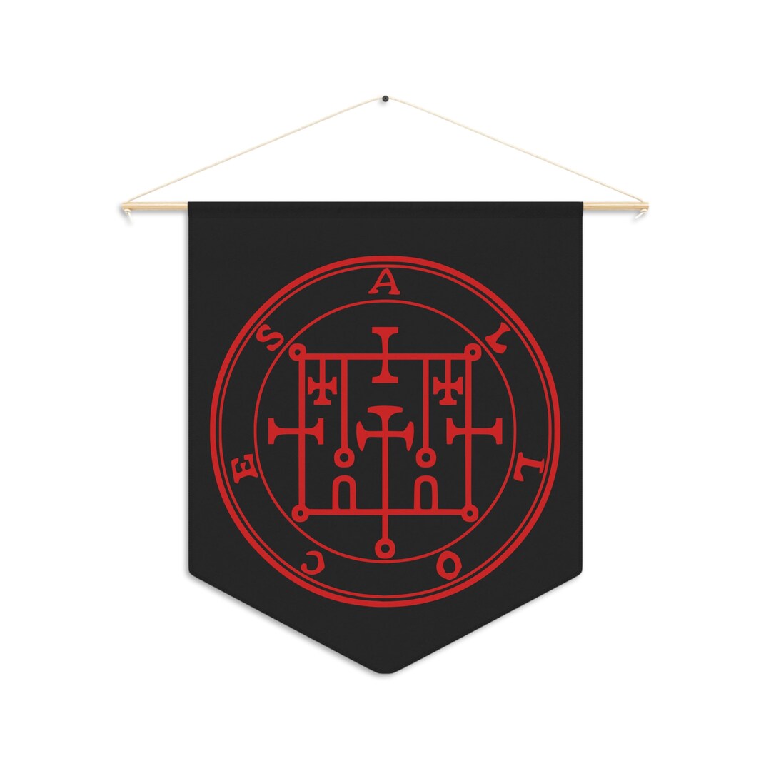 Demonological - Alloces Sigil - Black-red - Pennant 45.7 Cm × 53.3 Cm ...