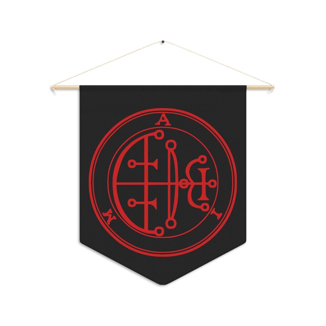 Demonological - Aim Sigil - Black-red - Pennant 45.7 Cm × 53.3 Cm (18 ...