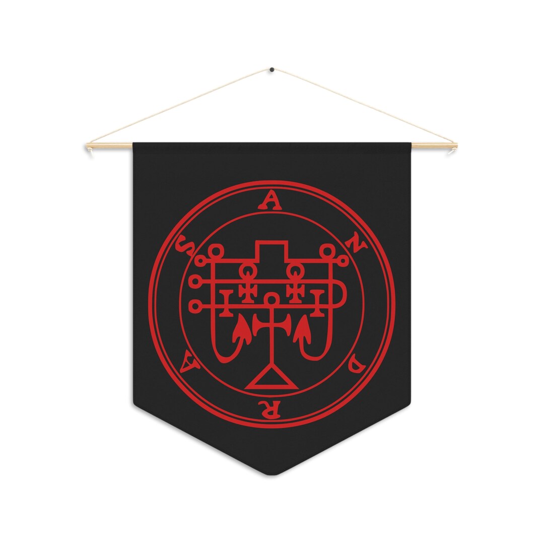 Demonological - Andras Sigil - Black-red - Pennant 45.7 Cm × 53.3 Cm ...