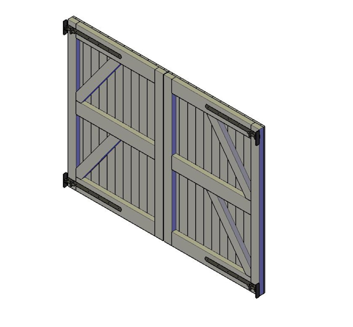 Double Gate | Double Gate Plans | Double Gate Diy | Double Gate Plan ...