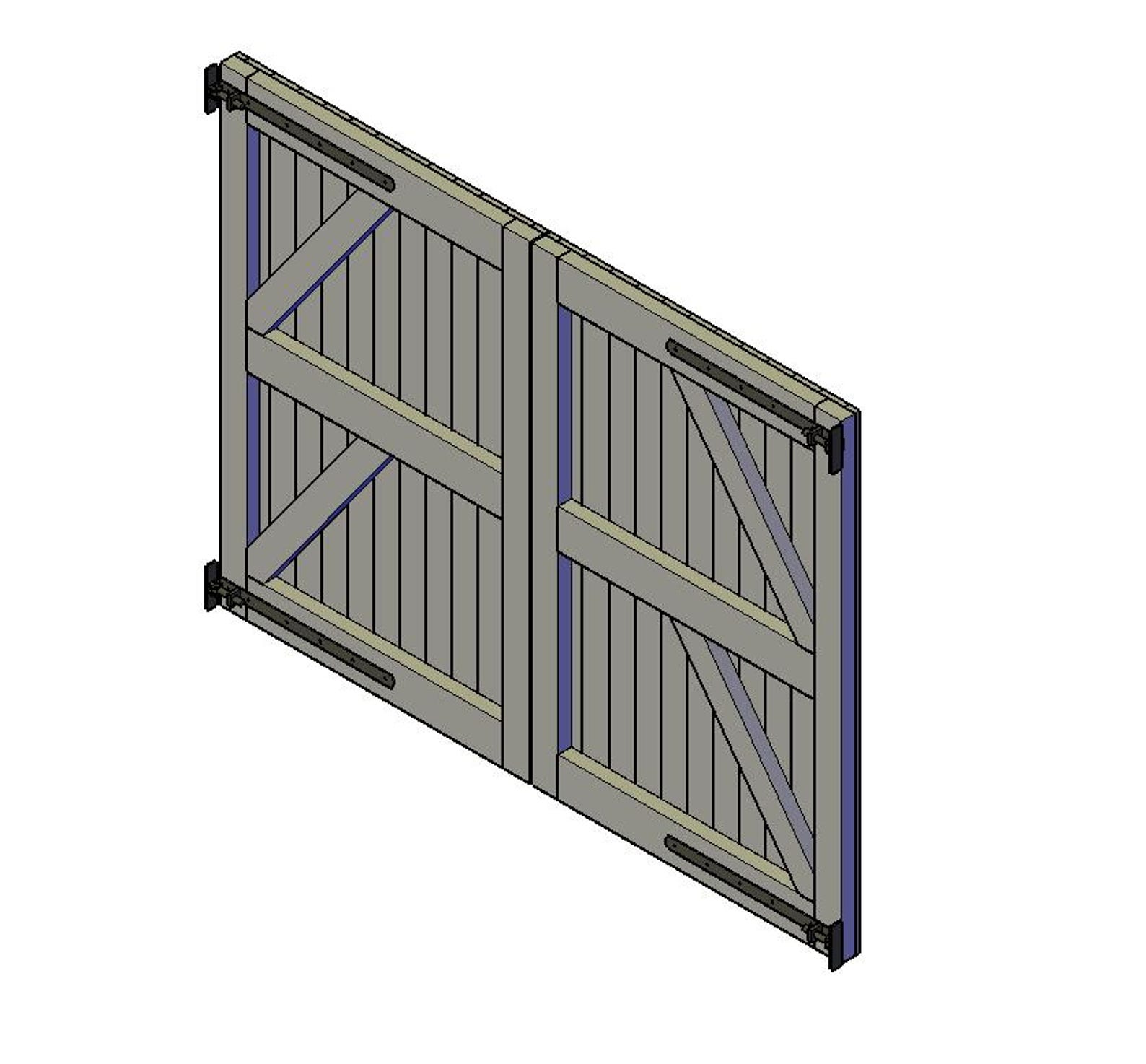 Double Gate | Double Gate Plans | Double Gate Diy | Double Gate Plan ...