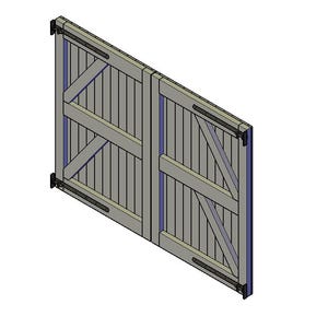 Double Gate | Double Gate Plans | Double Gate Diy | Double Gate Plan ...