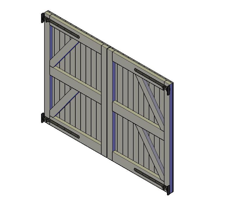 Double Gate | Double Gate Plans | Double Gate Diy | Double Gate Plan ...