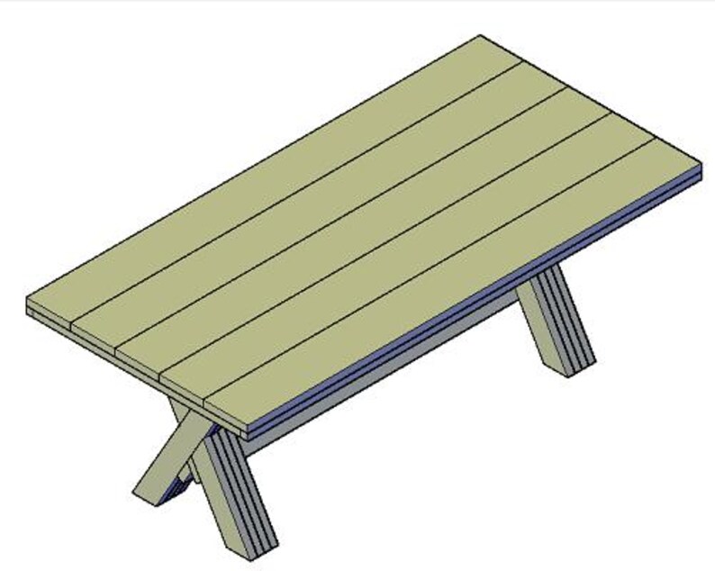 Outdoor Table Plan | Wooden Outdoor Table | Diy Outdoor Table | Outdoor ...