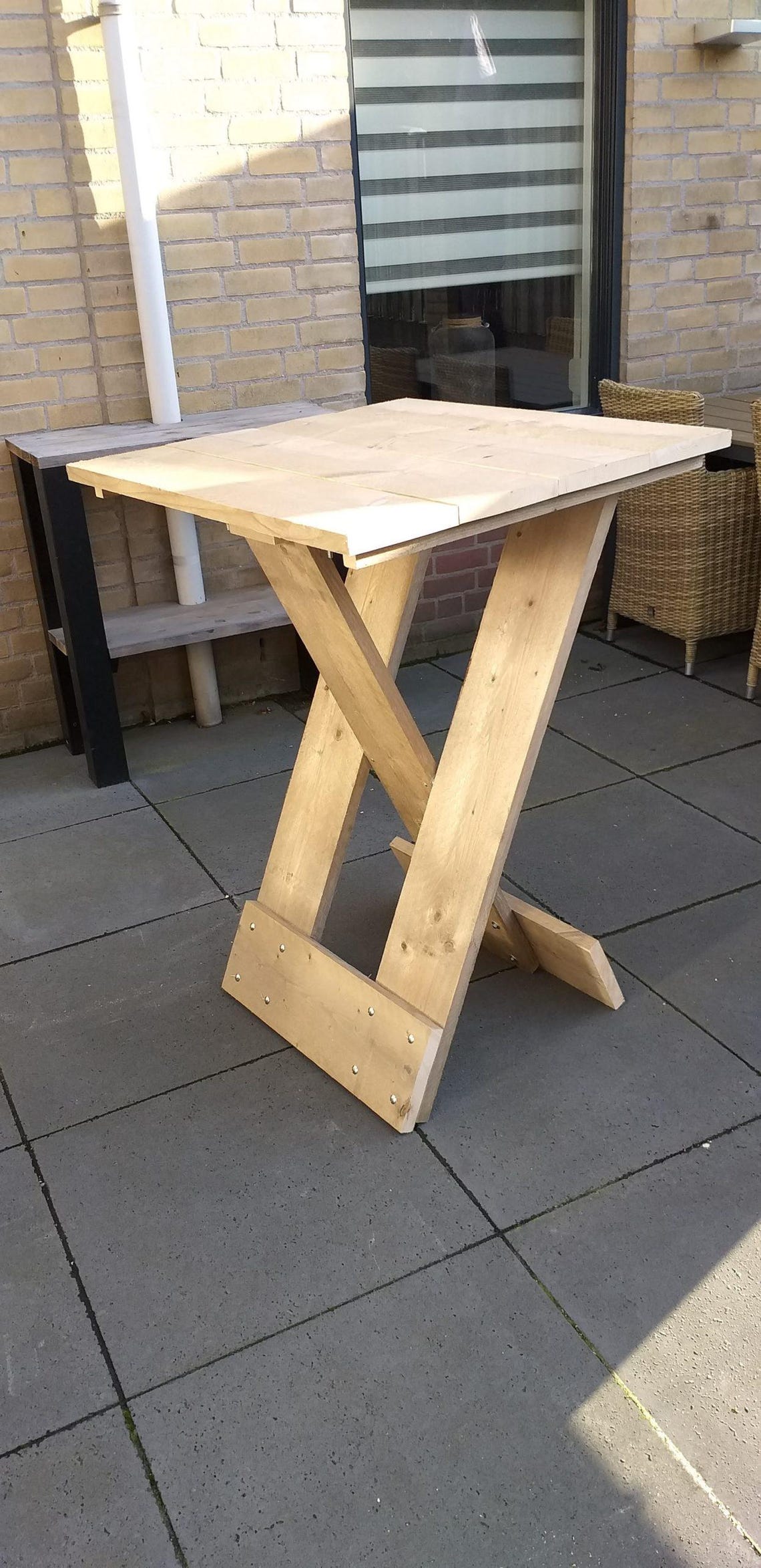 Folding Bar Table Diy | Wooden Folding Bar Table | Bar Table Plans ...
